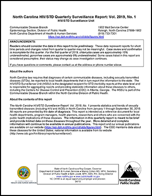 NC DPH: HIV/STD Facts & Figures